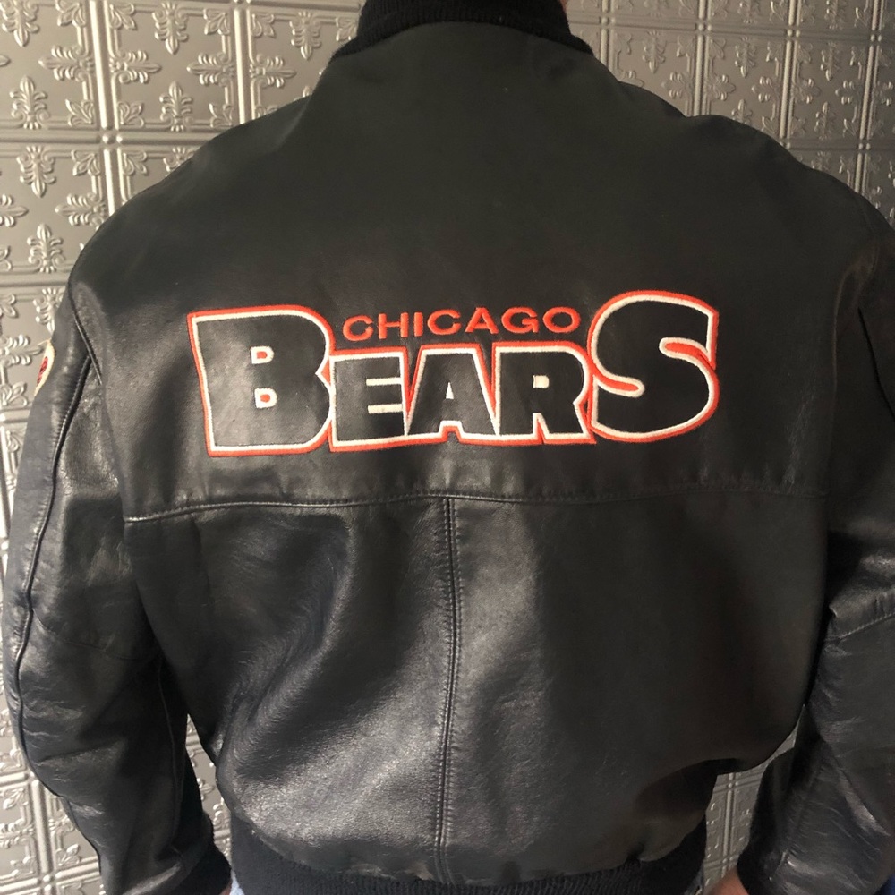 Leather Bomber Jacket. Authentic Vintage License Supe… - Gem